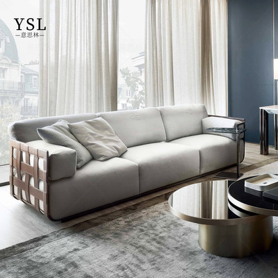 Rugiano意式复古全真皮沙