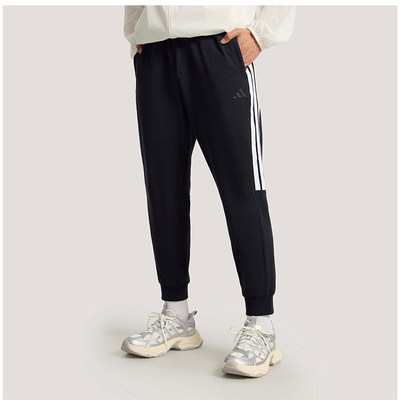 Adidas阿迪达斯锥形运动九分裤2026夏男足球健身透气长裤KS0280
