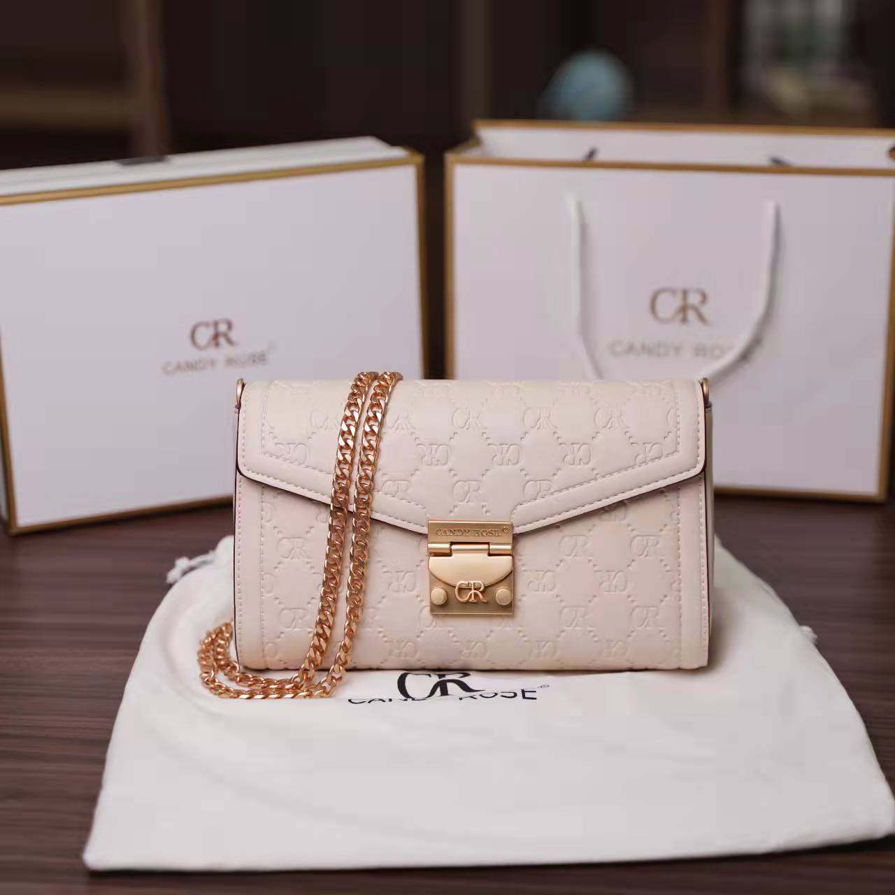 Candyrose正品旗舰店链条女包信封包斜跨腋下CR包包小众轻奢高级_虎窝淘