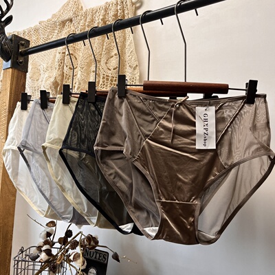 大码薄款法式设计性感裤头200斤