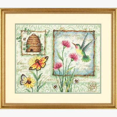 Dim70-35266 蜂鸟与花 十字绣 saga格式XSD重绘源文件电子图纸