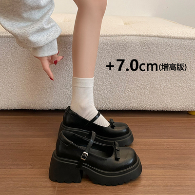 2026新款增高粗跟玛丽珍女鞋