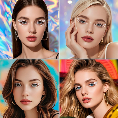 眼线贴纸纹身遮瑕便利水转印