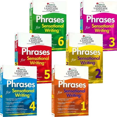 Casco Phrases for Sensational Writing 1-6 新加坡创意英语写作 五感写作法 好词好句小学英文写作提高短语积累英文原版进口图书