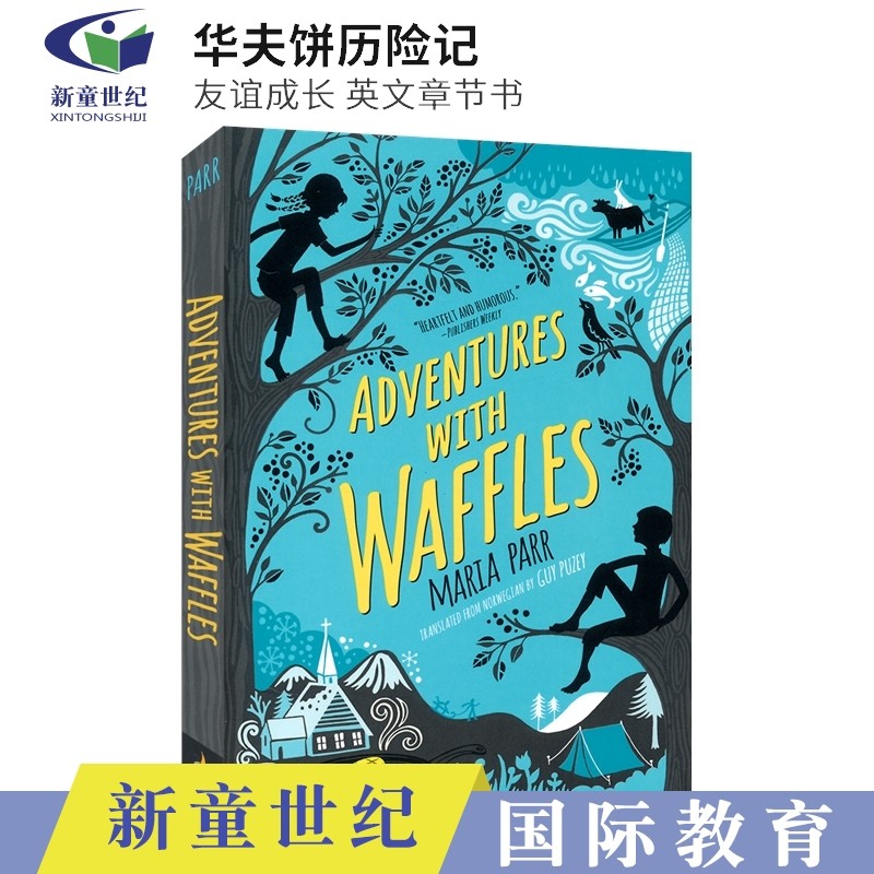 英文原版 Adventures with Waffles华夫饼历险记友谊成长英文章节书 9-12岁中学生课外读物_虎窝淘