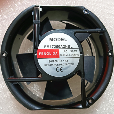 全新MODEL FM17250A2HBL AC 380A 0.15A 17.2CM 滚珠轴承焊机风扇