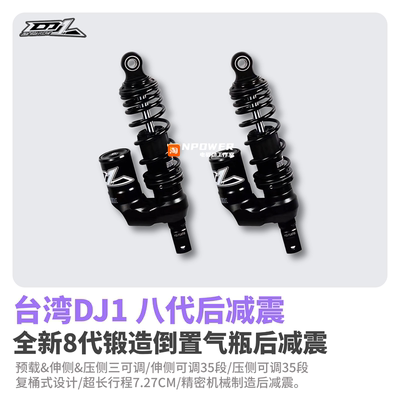 全新正品台湾DJ1八代适用九号E300E200PMK2/E125倒置可调后避震器