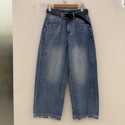 欧货HYFS JEANS红提子66155牛仔裤女显瘦九分弯刀裤缩脚2026夏款