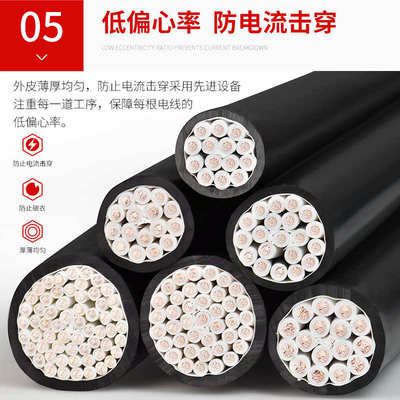 RVV电缆线国标14 16 20 30 40 50多芯信号控制线0.75 1.5平方软线
