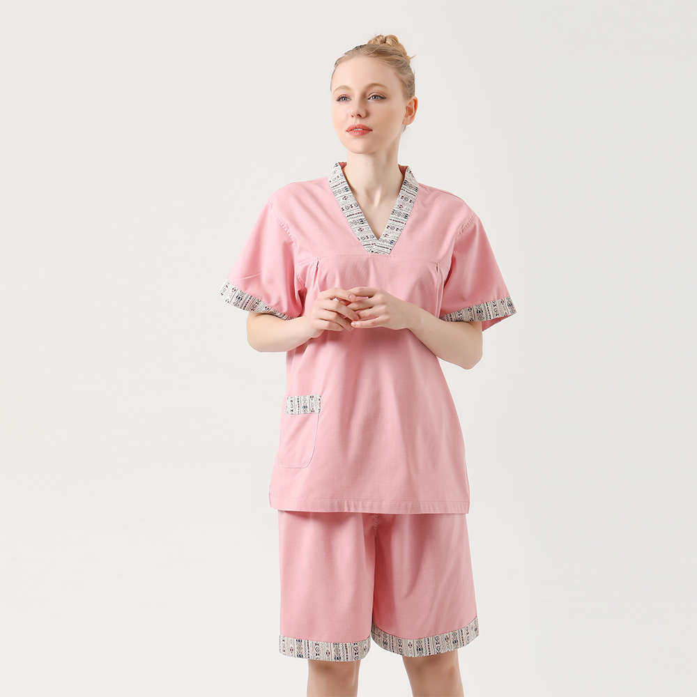 汗蒸服男女苎麻桑拿服情侣款大码浴衣洗浴服素色棉质睡衣家居服