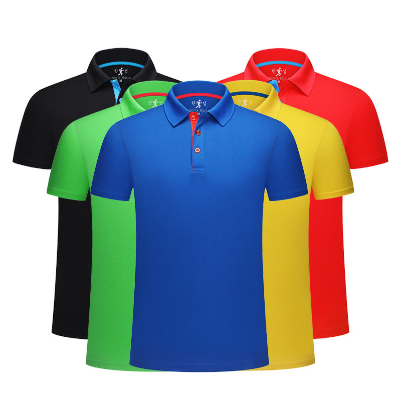 夏季拼色运动排汗速干衣翻领POLO衫T恤上衣 工作服厂服定制LOGOPo