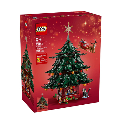 乐高41843家庭圣诞树儿童积木
