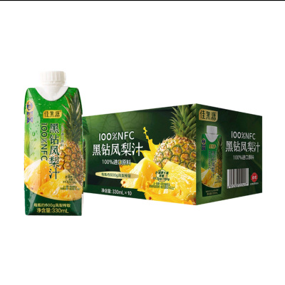 佳果源100%NFC黑钻凤梨汁