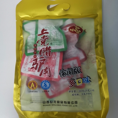 山西长治特产上党名吃世龙腊驴肉多种口味驴肉225g零食一品香熟食