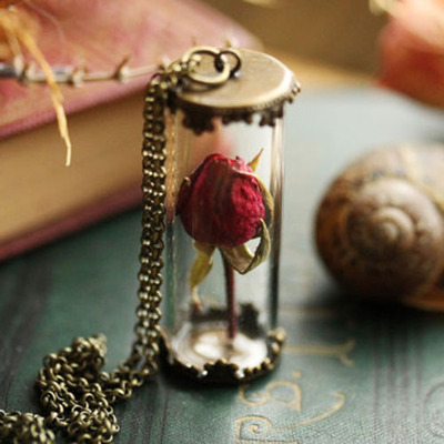 diy玻璃罩水晶吊坠许愿瓶