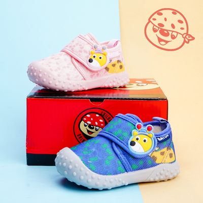 加绒棉鞋巴托防滑学步鞋网面透气