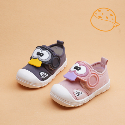 巴托童鞋 冬季新品卡通男女宝宝魔术贴加绒保暖学步棉鞋SE3173