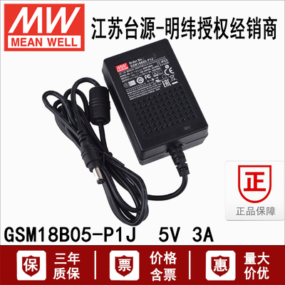 台湾明纬直流18w5v3a医用两芯