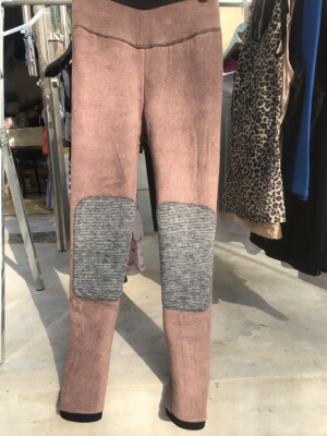 雪莱妮女士加大加厚三层加护膝护腰保暖裤X63373