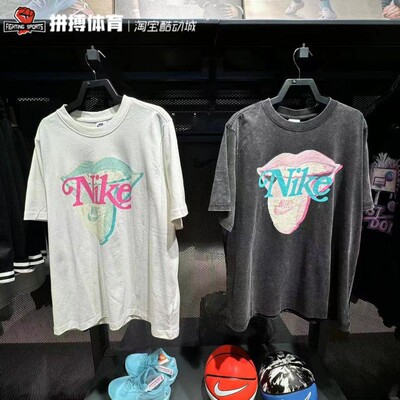 NIKE耐克t恤女夏季运动休闲宽松印花短袖HM4594-010