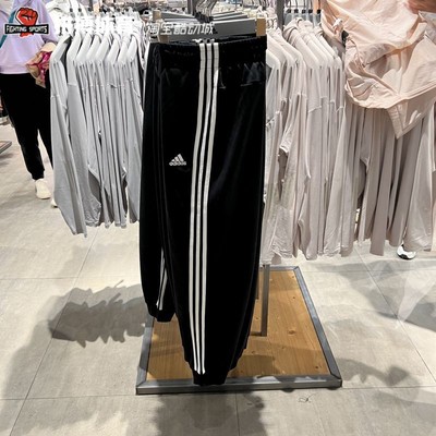正品正品阿迪达斯经典三条纹女子春运动休闲跑步训练长裤JI6993