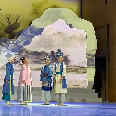 2025新款儿童书童演出服春晓江南古诗 回乡偶书国学剧古装汉服