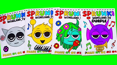 自制节奏娃娃sprunki十阶玩偶换装盲袋女孩换装玩具手工diy材料包