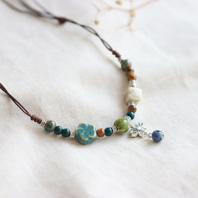 一缕瓷文艺景德镇陶瓷项链吊坠