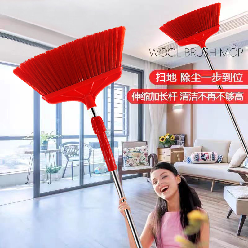 擦天花板清洁神器扫把扫灰家用屋顶地板拖把除尘掸子伸缩杆不掉毛