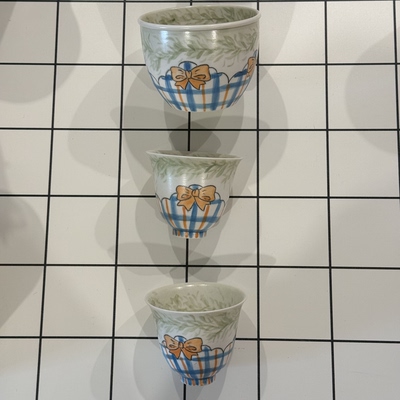 CCCat  景德镇设计师手作陶瓷釉下彩茶具杯具三件套