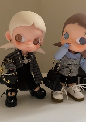 zsiga娃衣1/8玩偶衣服小香风针织外套连衣裙嘎子姐穿搭姜饼人包包