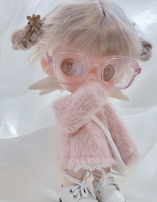 嘎子姐粉色毛衣zsiga娃衣毛衣套装1/8奶萌上衣裙子超萌衣服