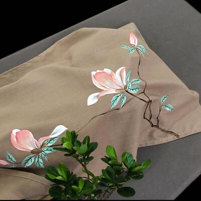 适用绘禅中式用茶盘手盖意用布巾棉06116J亚1829茶1麻尘茶家台桌