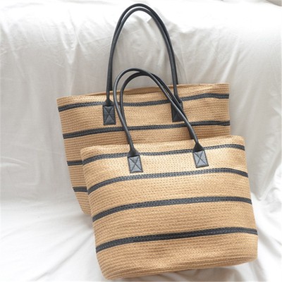 2024新款草编包夏季时尚简约手提包旅游度假单肩包女包