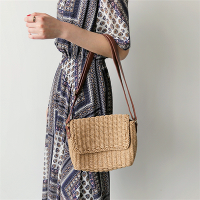 法式小众单肩女士百搭沙滩包