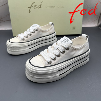 36码fed/艾芙伊迪撤柜断码处理女鞋系带透气防滑时尚休闲百搭单鞋