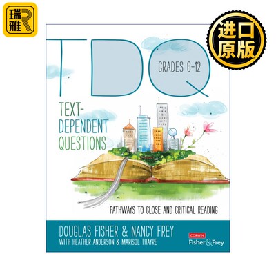 进口原版 如何通过基于文本的问题教学生学习精读  英文原版 Text-Dependent Questions Grades 6-12 文本精读与批判性阅读教学