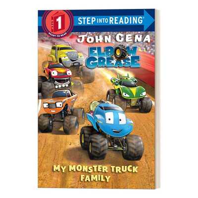 进口原版 Step into Reading 1 My Monster Truck Family Elbow Grease 我的怪兽卡车家族 英文版 进口英语原版书籍 英文原版