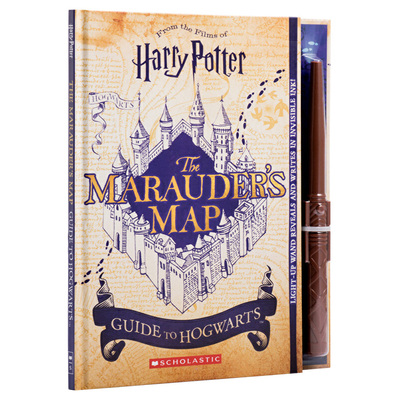进口原版 *哈利波特：霍格沃茨活点地图指南 英文原版HarryPotter: Marauder’s Map Guide to Hogwarts附发光的魔   SCHOLASTIC U