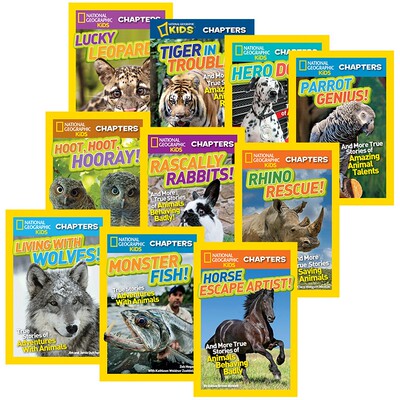 进口原版 美国国家地理儿童章节书10册套装 National Geographic Kids Chapters 英文版 英语课外阅读书 少儿百科 进口原版书籍
