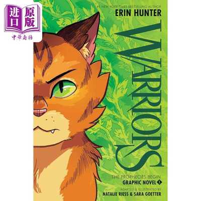 进口原版 *猫武士漫画版#1 Warriors Graphic Novel: The Prophecies Begin #1 英文原版 儿童桥梁漫画 图画小说 动   Harper Coll