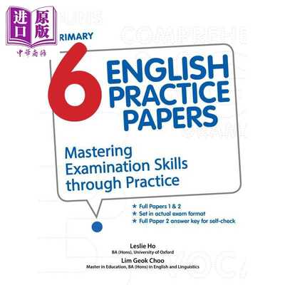 进口原版 *小六英语掌握考试技能Primary 6 English Practice PapersMastering Examination Skills Through Practi   CPD Singapo