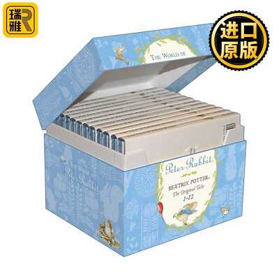 进口原版 World of Peter Rabbit Giftbox Tales 1-12 彼得兔的故事集 12册礼品盒装 精装   Warne