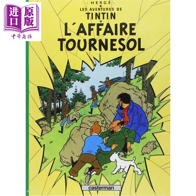 进口原版 *法文版 丁丁历险记 向日葵教授绑架案 Tintin Tome 17 Tintin L Affaire Tournesol 法文原版 Herge Herg   Casterman