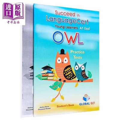 进口原版 *SＵＣceed in LanguageCert Young Learners Owl CEFR A1 Practice Tests 朗思少儿英语考试练习套装教辅书