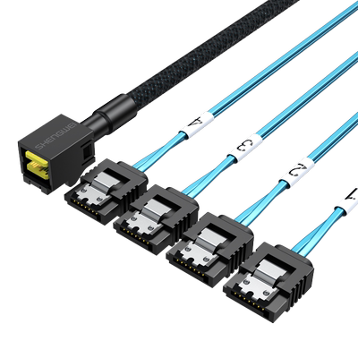 mini SAS SFF-8643对4*SATA8087硬盘数36P据线服务器线12Gbps传输