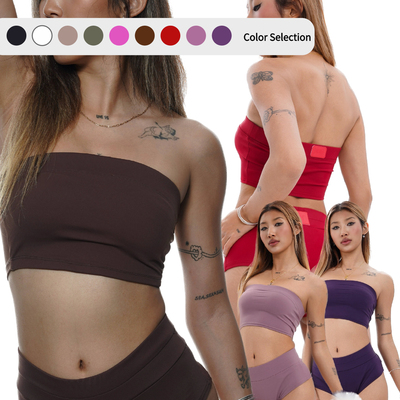 IAMYOYO抹胸百搭质感纯色