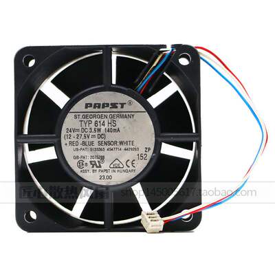原装EBM PAPST TYP 614 HS 24V 3.5W 140mA 6CM 6025 变频器风扇