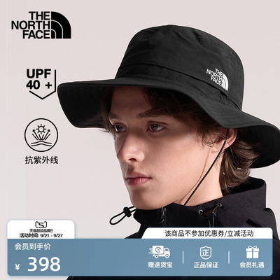 北面男女同款防晒渔夫帽