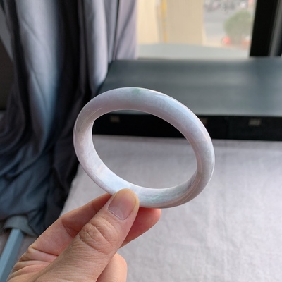 缅甸天然A货翡翠正圈手镯62圈